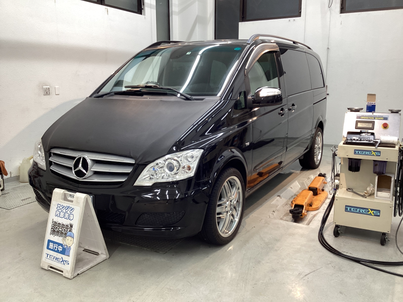 ベンツ V350 W639 オイル交換時にフラッシング(エンジン内部洗浄)って効果あるの？ メルセデス W639 V6エンジン 経年多走行 2トンオーバーの車両はエンジン内部のスラッジ除去で ...